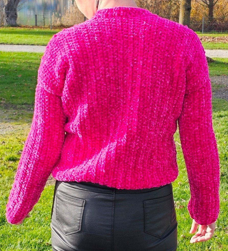 Pinke Strickjacke, Gr. S, ideal für den Herbst/Frühling (Neu (gemäss ...