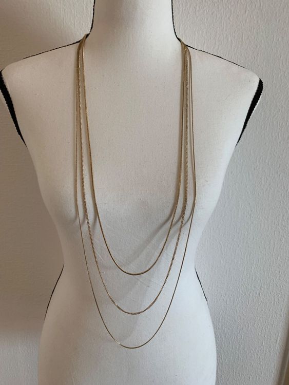 Halskette / Kette Modeschmuck, aus 3 Ketten-Elementen | Kaufen auf Ricardo