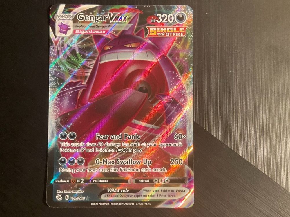 Gengar VMAX/Fusion Strike/US (Neuf (Voir description)) à Paudex pour ...