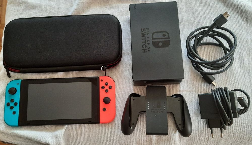 CONSOLE NINTENDO SWITCH NEO TRES BON ETAT SEHR GUTER ZUSTAND (Gebraucht ...