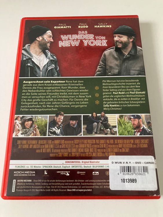 Das Wunder von New York (DVD) Rudd, Giamatti, (Gebraucht) in Arbon für ...