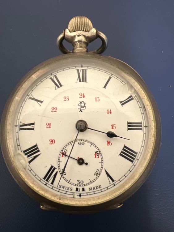 Antike Taschenuhr echt Silber 50 mm | Kaufen auf Ricardo