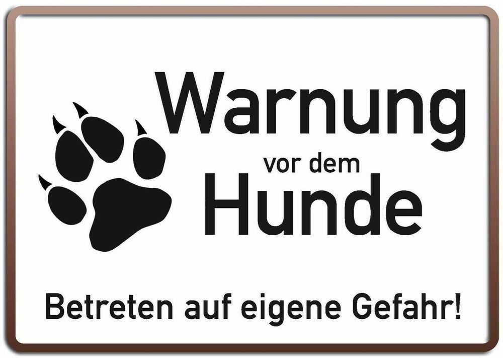 Schone Warnung Vor Dem Hunde Ebenbild