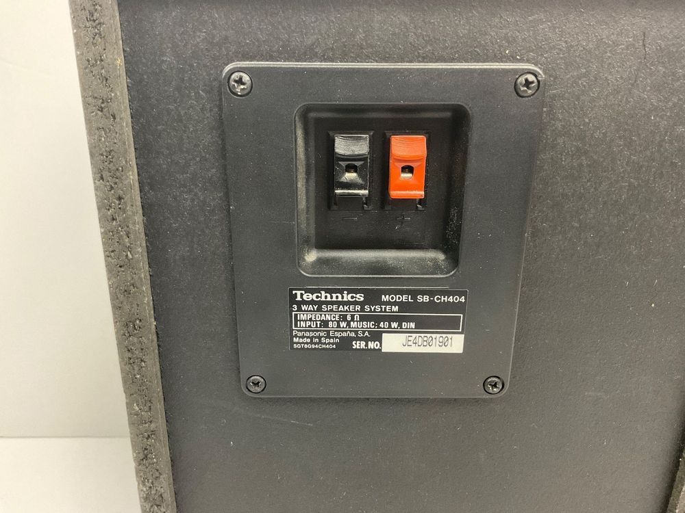 Technics SB-CH404 Lautsprecher Paar 6 Ohm 40-80 Watt (Gebraucht) in für CHF 9.1 – mit Lieferung ...
