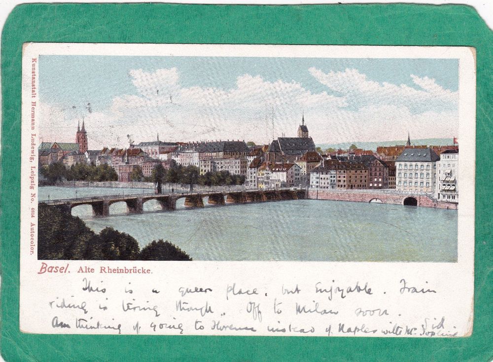 Basel Alte Rheinbrücke 1903 (Gebraucht) in Herisau für CHF 3 – mit Lieferung auf Ricardo kaufen