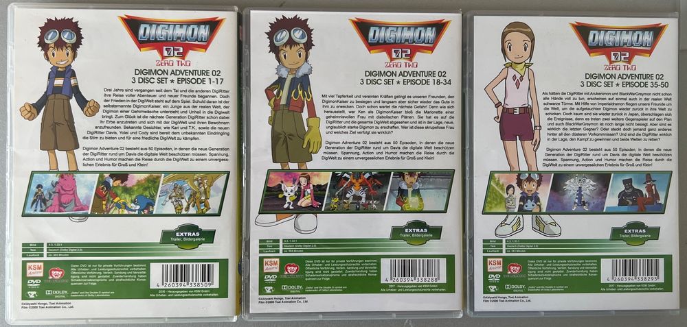 Digimon 02, Episode 1 - 50, DVD, Neuwertig (Neu (gemäss Beschreibung ...