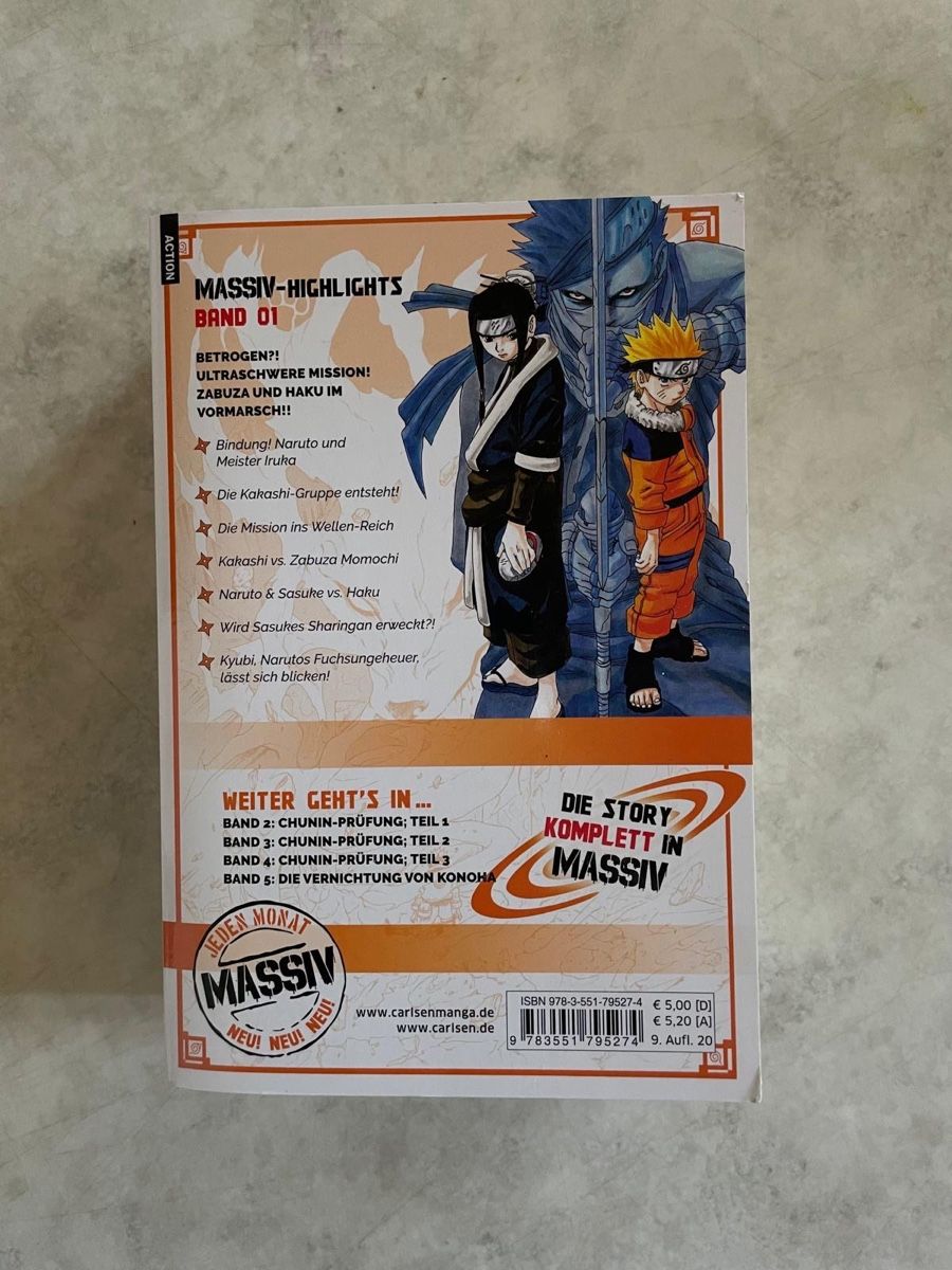 MASASHI KISHIMOTO Naruto 01-Massiv- Manga (Gebraucht) in Ramersberg für ...