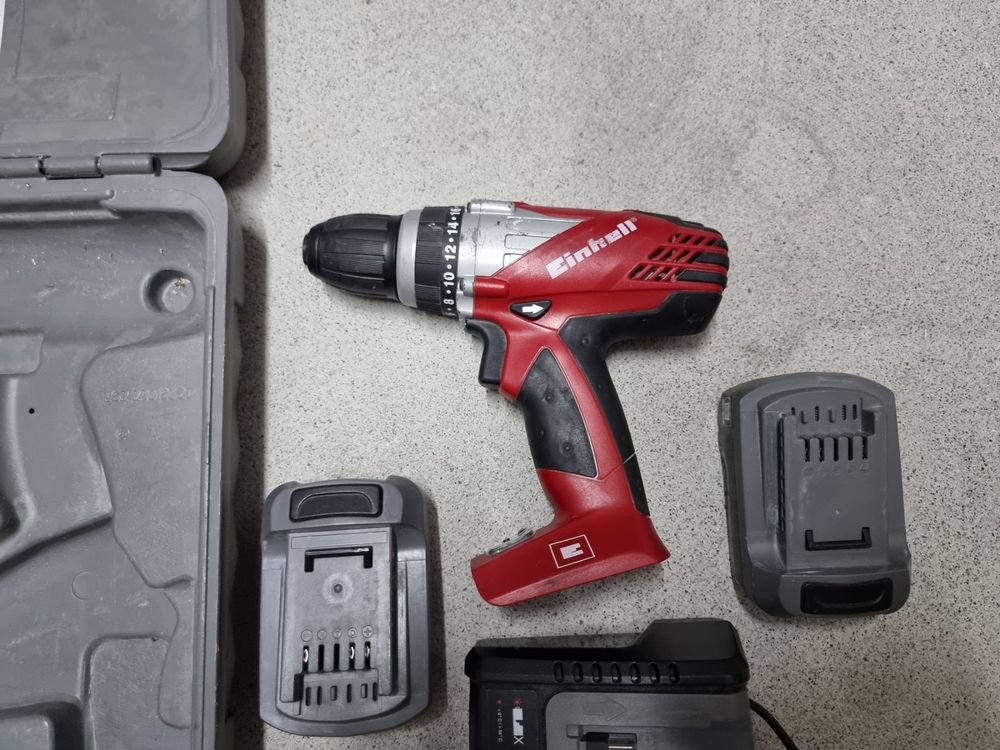 Akkubohrmaschine Einhell 14V 2 Stk. Akkus Ladegrät Koffer (Gebraucht ...