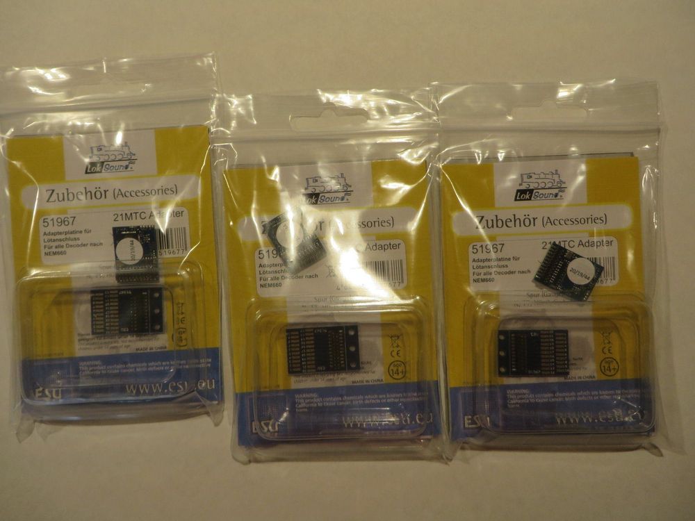 3x ESU LokPilot V4/M4 mit 51967, neu (Neu und originalverpackt) in ...