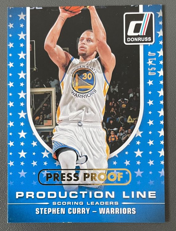 NBA Steph Curry 2014 Donruss Product Line Gold numbered /10 | Kaufen ...