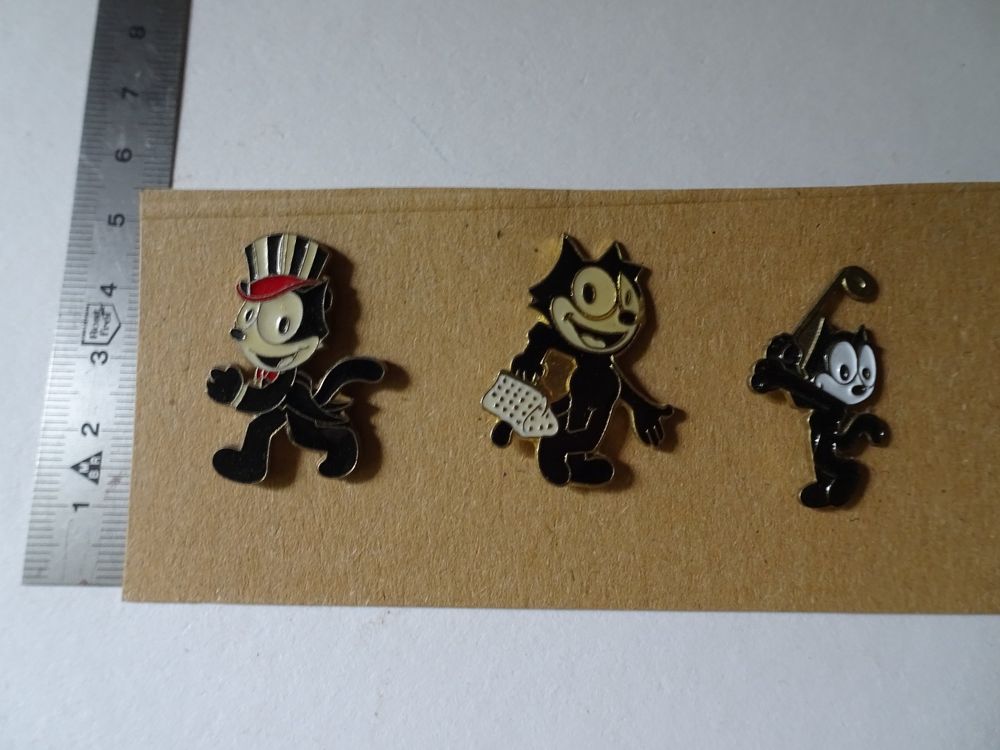 3 x Felix the cat Pins Comics | Kaufen auf Ricardo