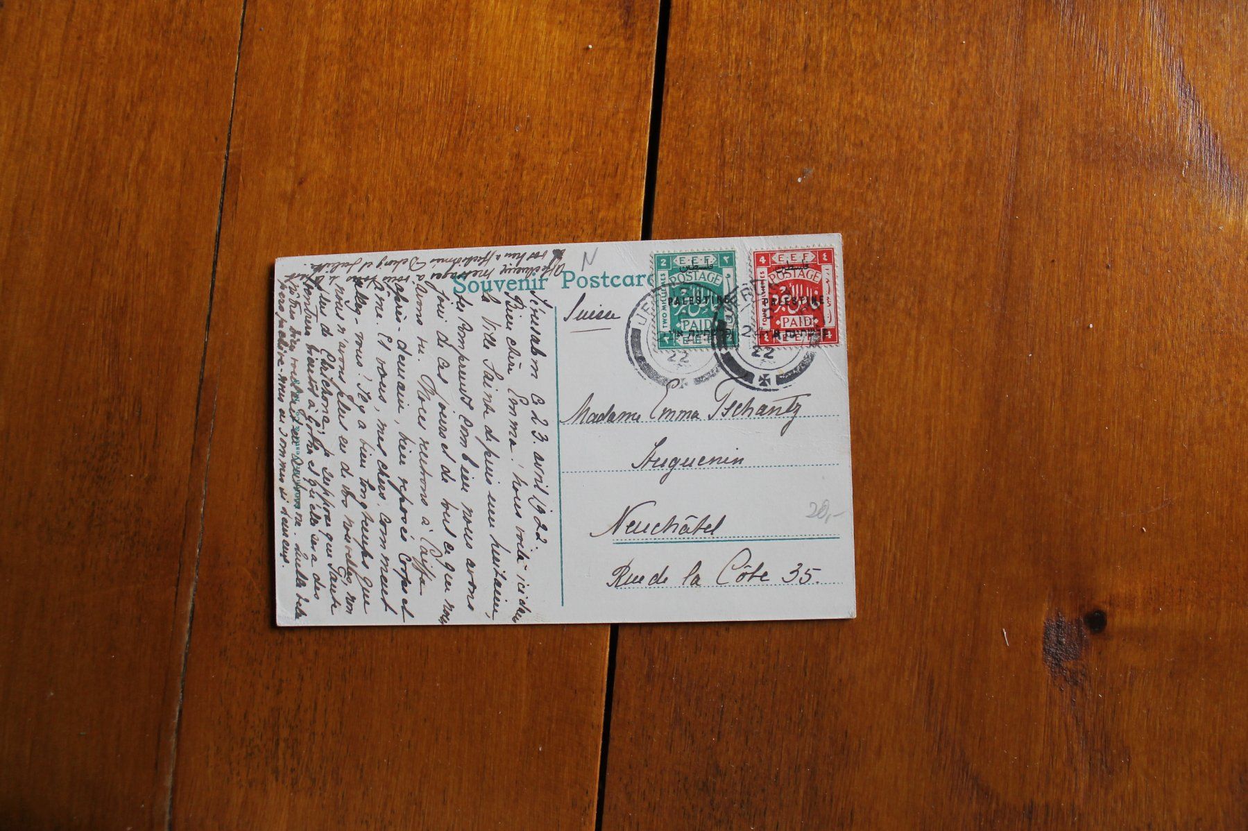 Judaika-AK, Jerusalem, Tower of David, gel. n Neuchâtel (Gebraucht) in ...