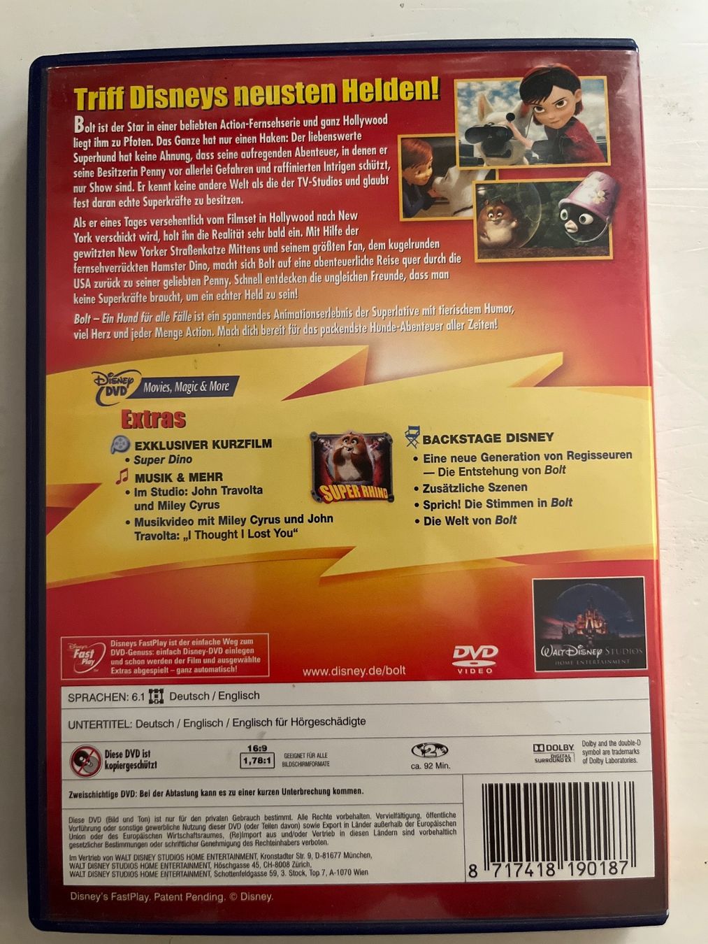 Disney | Bolt DVD (2008) (Neu (gemäss Beschreibung)) in Sierre für CHF ...