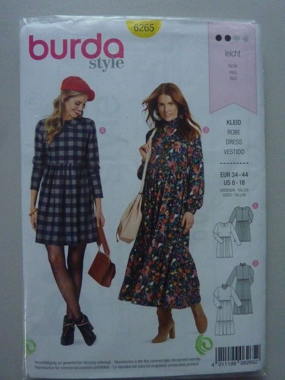 burda style 6265 Schnittmuster | Kaufen auf Ricardo
