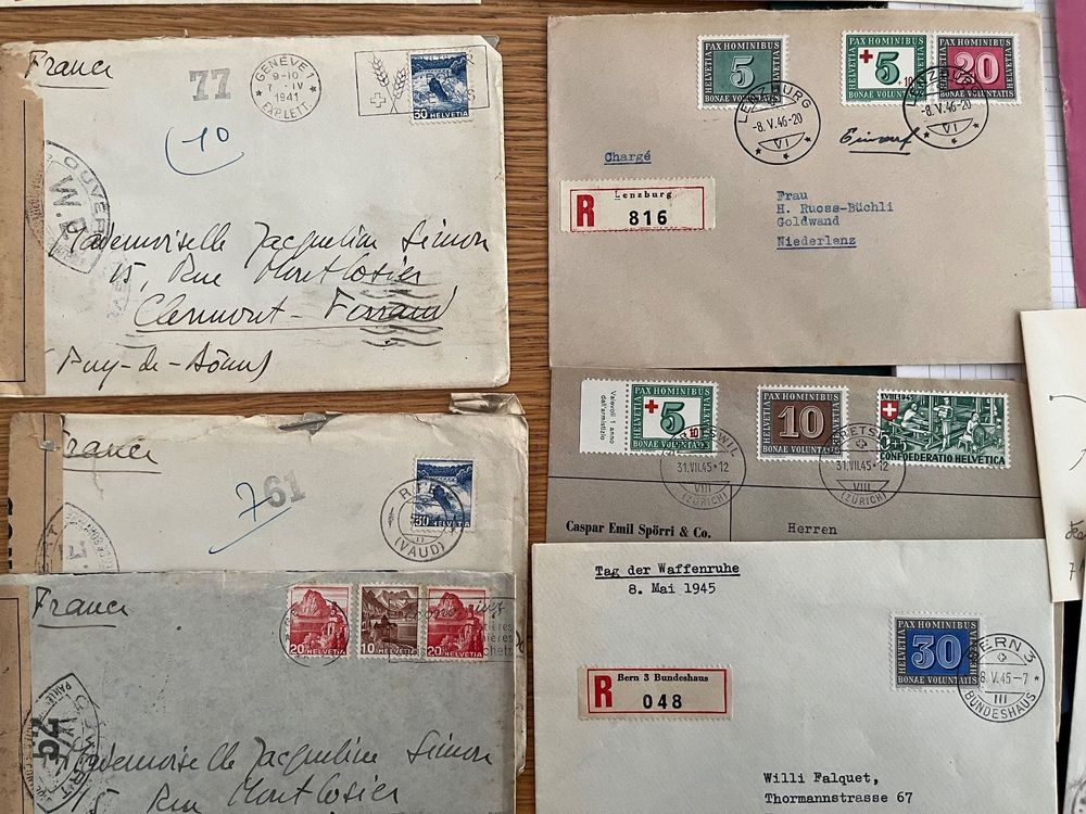 Sammlung von 30 alten Briefe/Belege ab 1865 Sitz. Helvetia (Gebraucht) in Murgenthal für CHF 21 ...