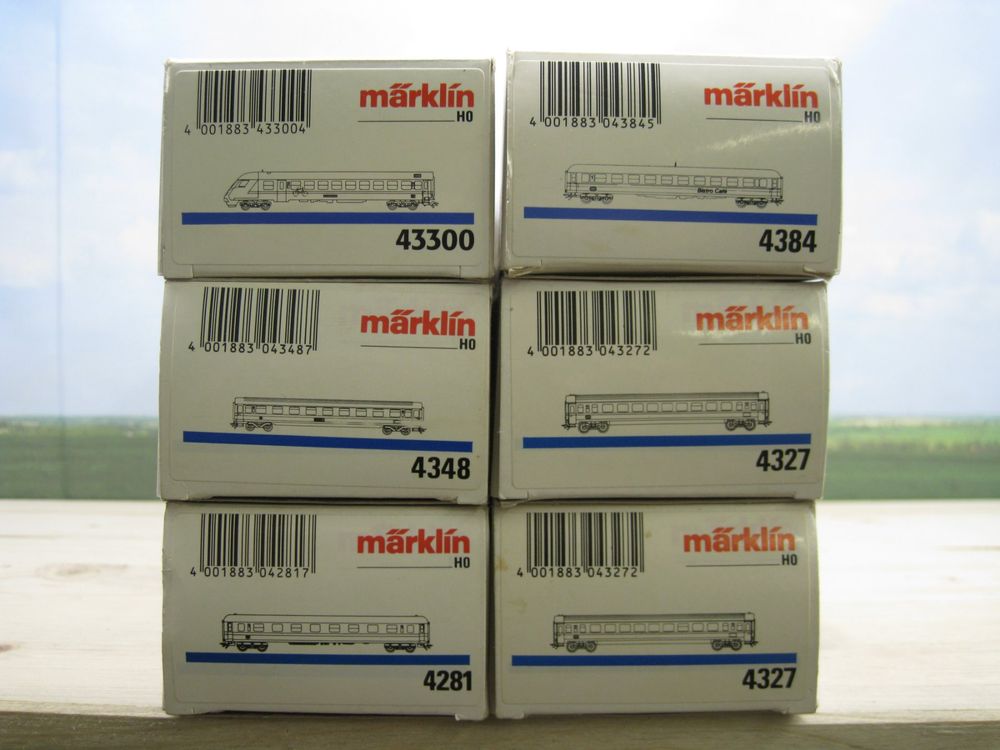 Märklin 4281/4348/43300/4384/2x4327 Wagenset Inter Regio DB (Gebraucht ...