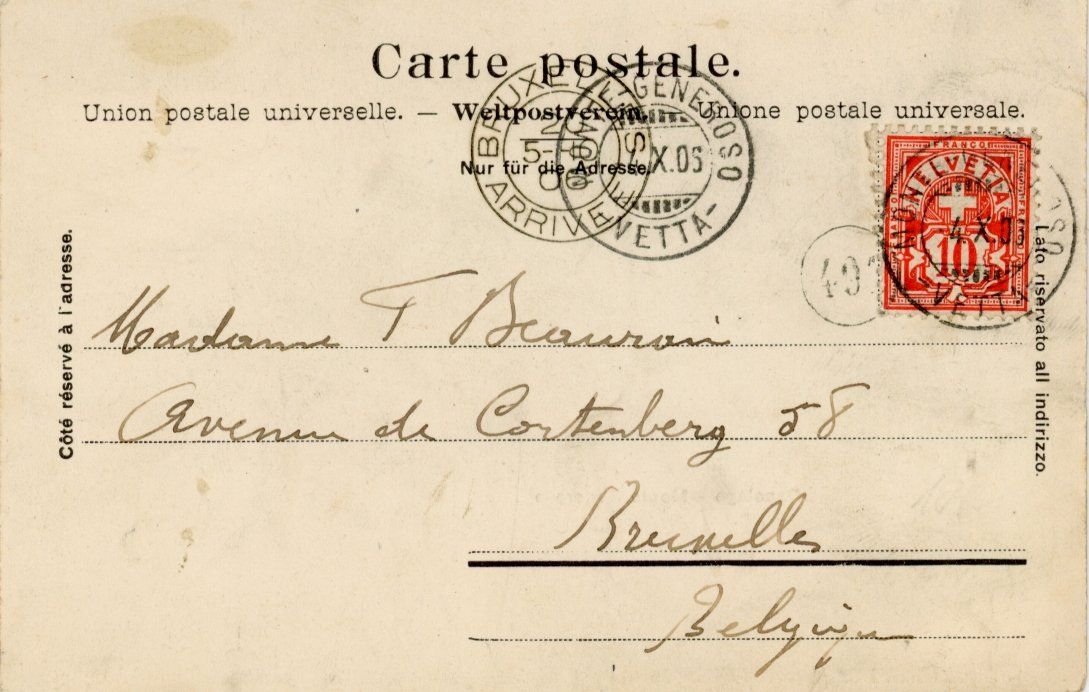Capolago - Monte Generoso TI - Drahtseilbahn um 1903 (Gebraucht) in ...