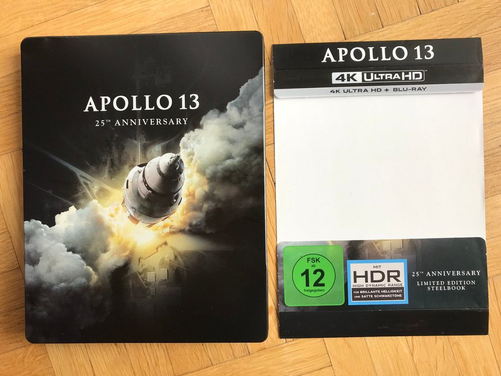 Apollo 13 - Steelbook - 25th Anniversary - 4K UHD + Blu-ray (Gebraucht ...