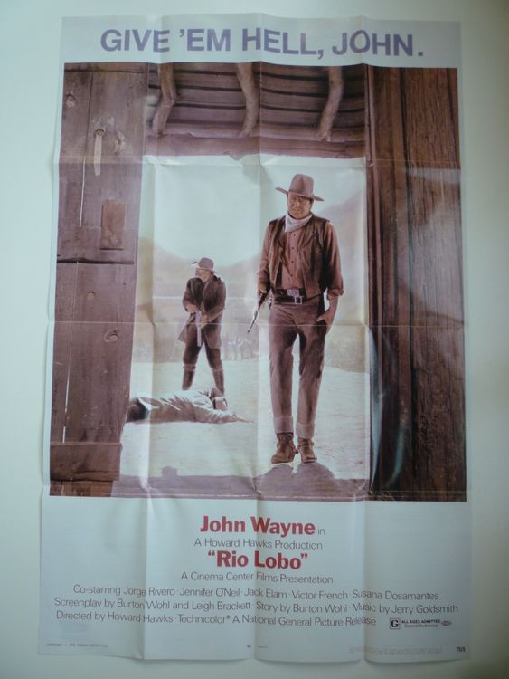 Rio Lobo - John Wayne Klassiker 1970 mit Film Plakat (Gebraucht) in Münchenstein für CHF 5 – mit ...
