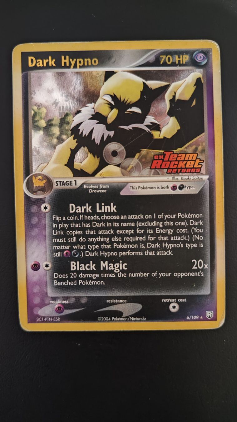Dark Hypno EX Team Rocket Returns Reverse Holo Stamp Pokemon (Gebraucht ...