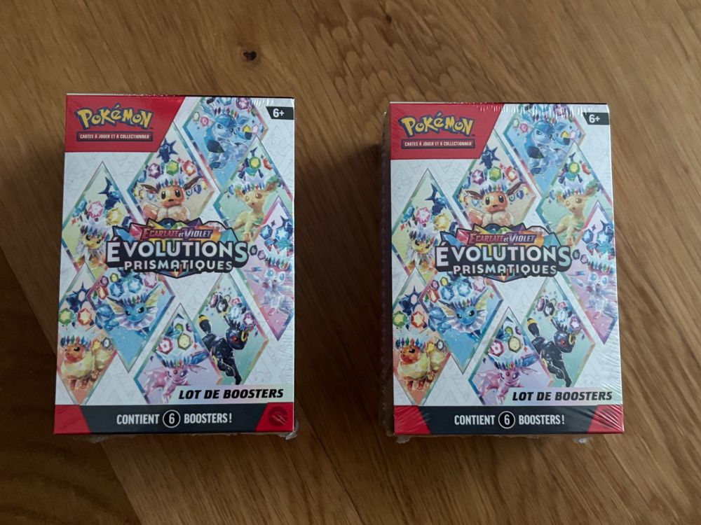 2x Pokemon Evolutions Prismatiques Lot de Boosters (Neuf avec emballage ...