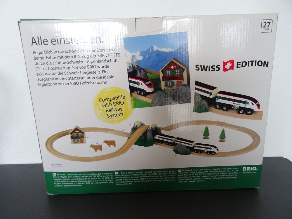 BRIO Swiss Mountain Railway Set SBB NEU Eisenbahn Set (Neu und ...