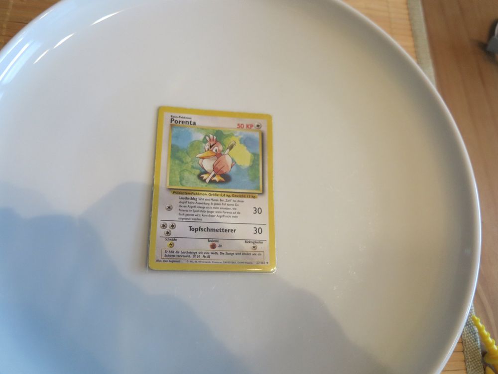 Porenta 50KP DEUTSCH Pokémon karte Nr.27/102 (Neu (gemäss Beschreibung ...