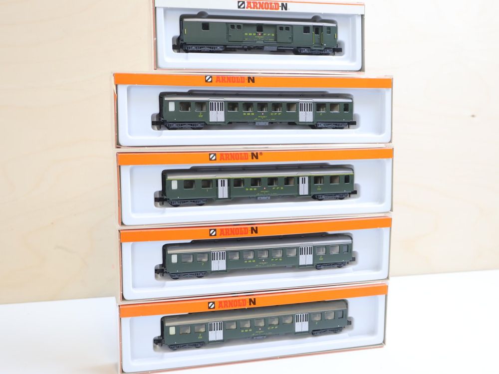 ARNOLD 5 x SBB Personenwagen Leichtstahl - Spur N Set (Gebraucht) in Winterthur für CHF 109 ...