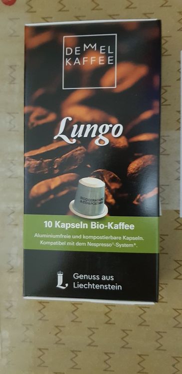 Demmel Bio Kaffeekapseln - Lungo - 100 Stück (Neu und originalverpackt ...