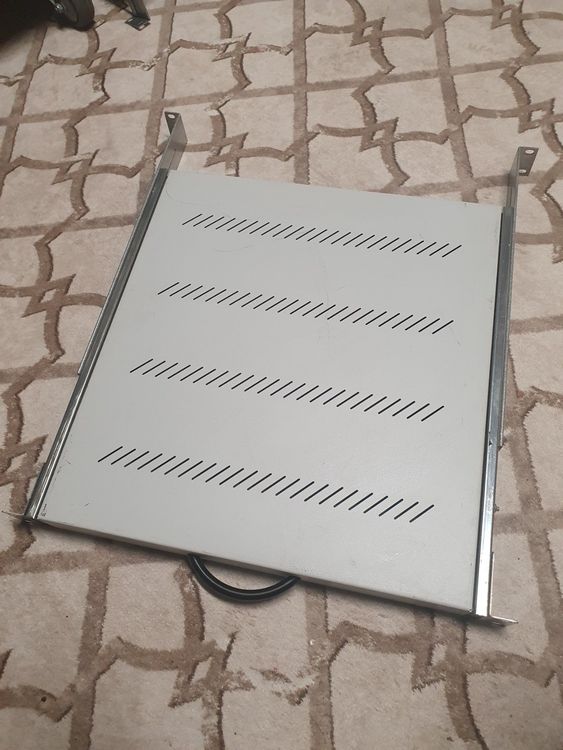 19" 19Zoll Fachboden Rack Tablar ausziehbar Tiefe 45cm 450mm (D ...