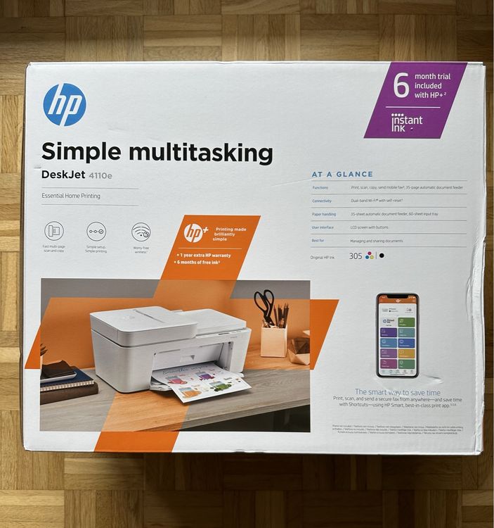 HP DeskJet 4110e printer + new ink (Gebraucht) in Epalinges für CHF 30 ...