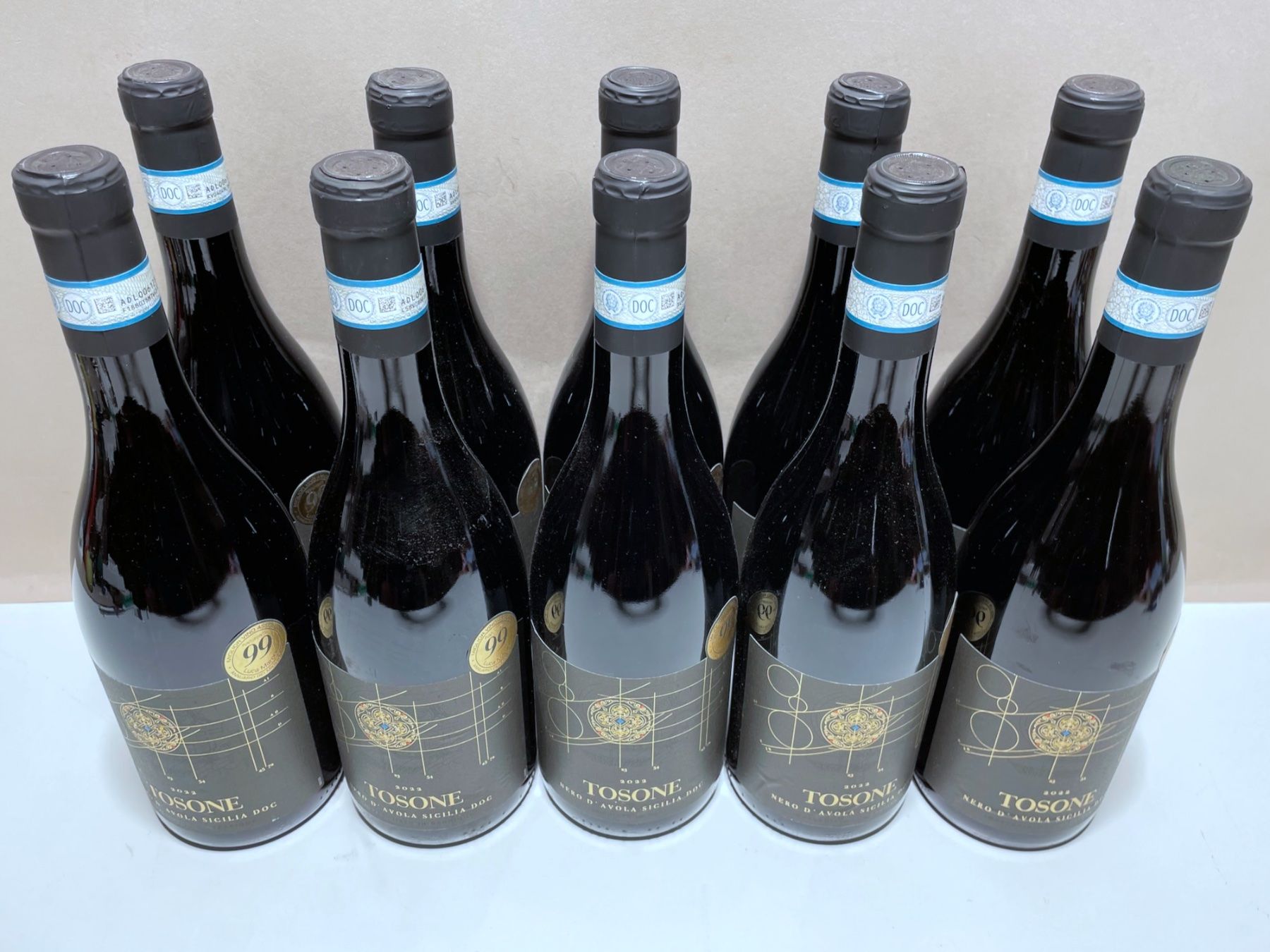 🎄 🎉 10 Fl. Rotwein TOSONE Nero d’Avola 2022 (Neu (gemäss Beschreibung ...