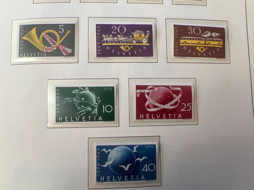 6 timbres neufs* 1949 selon photo (D'occasion) à Charmey (Gruyère) pour ...