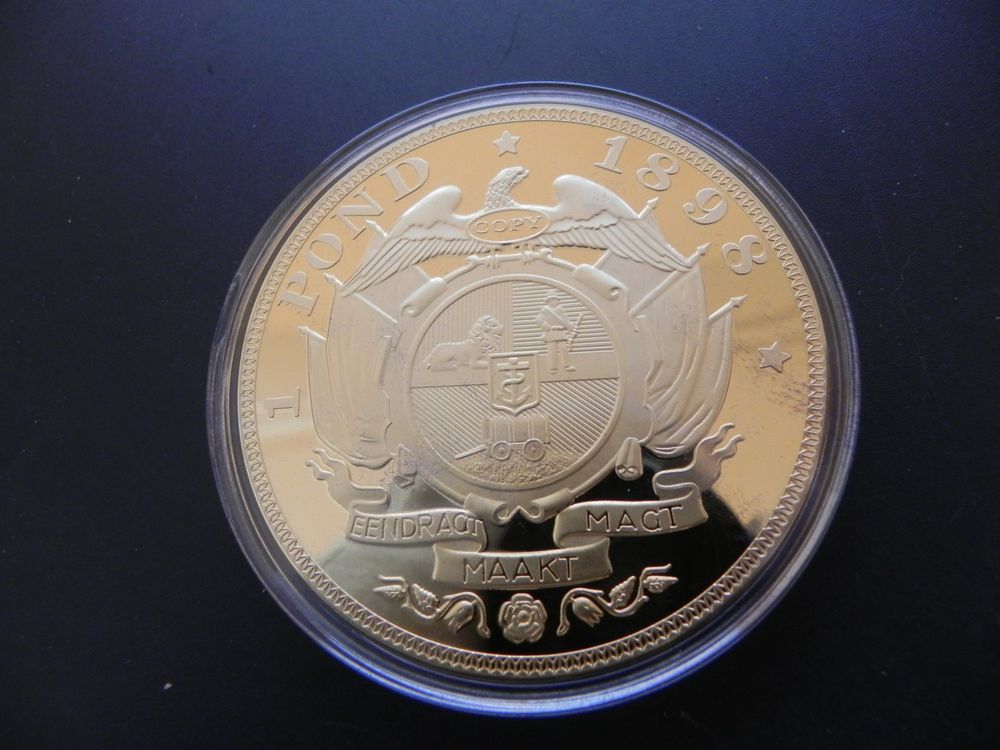Grosse Medaille - Replica Südafrika 1 Pond 1898 (Gebraucht) in Biel ...