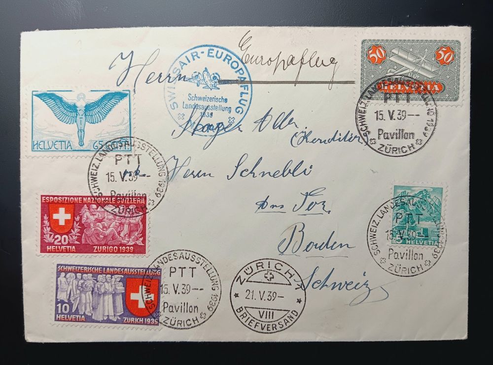 Swissair Europaflug 1939 Landesausstellung Zürich | Kaufen auf Ricardo