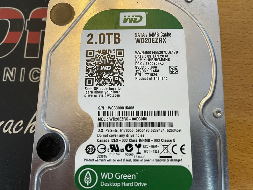 WD Green 2TB Festplatte (WD20EZRX) (Gebraucht) in Wängi für CHF 12 – mit Lieferung auf Ricardo ...