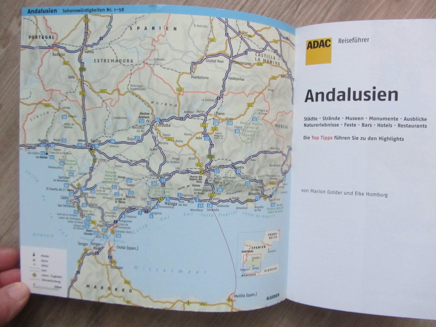 Reiseführer Andalusien ADAC mit Maxi Faltkarte (Neu (gemäss ...