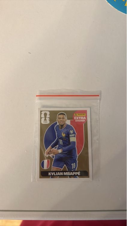 Panini Extra Sticker Kylian Mbappé Gold 2026 (Neu und originalverpackt ...
