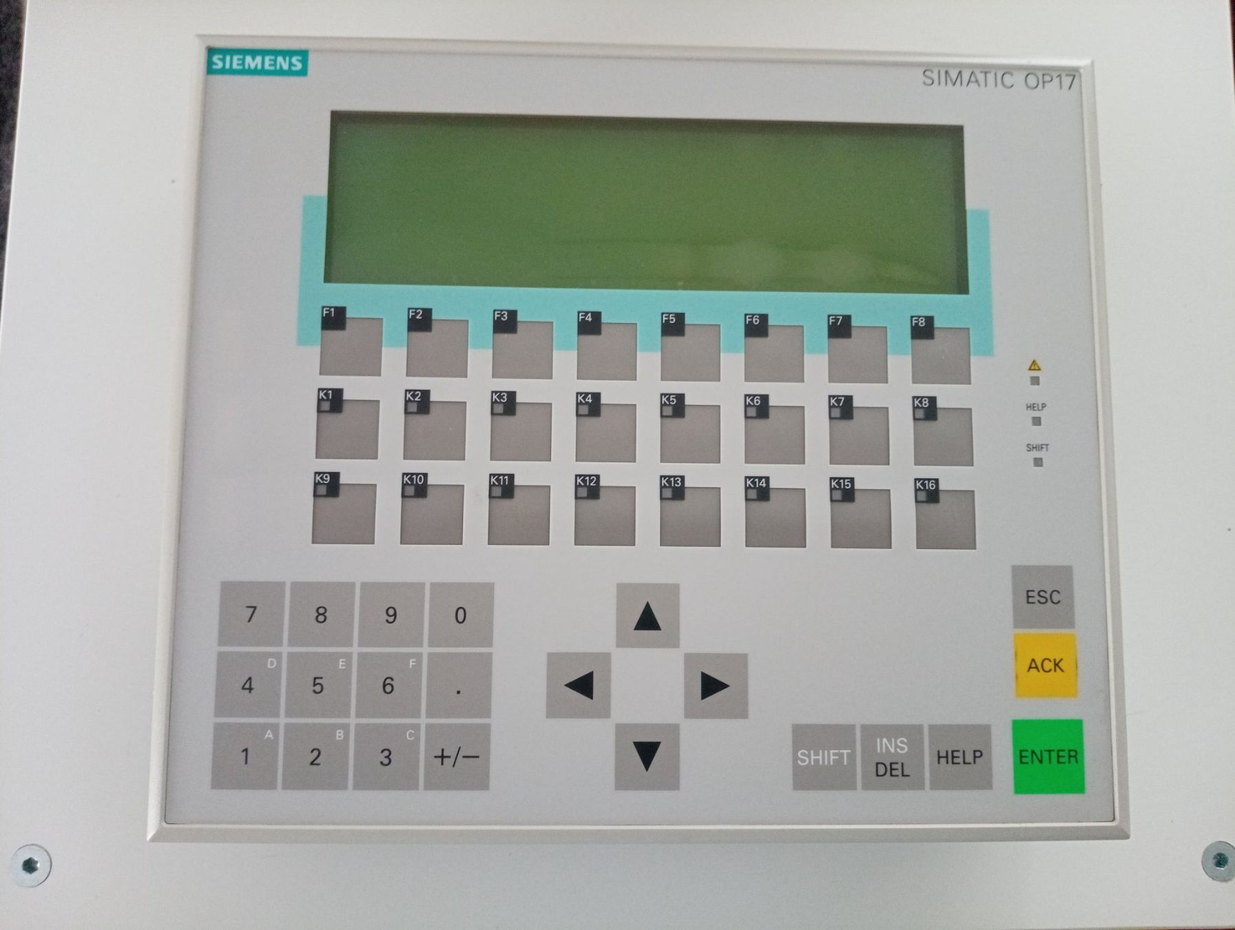 Siemens Operator Panel OP 17/DP / 6AV3617-1JC20-0AX1 (Gebraucht) in ...