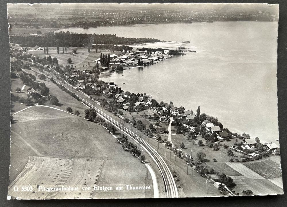 Einigen am Thunersee/Luftbild Aero-Union, P. Zaugg, Grenchen (Gebraucht) in Wabern für CHF 4.6 ...