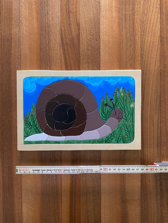 Puzzle Schnecke Zusammensetzspiel aus Holz neu und unbenutzt (Neu ...