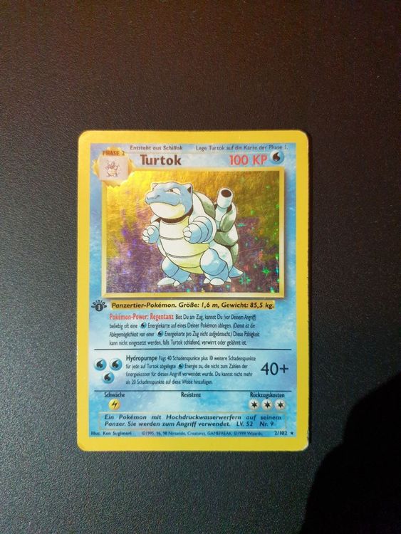 Turtok Holo First Edition Base Set (Gebraucht) in Goldau für CHF 201 ...