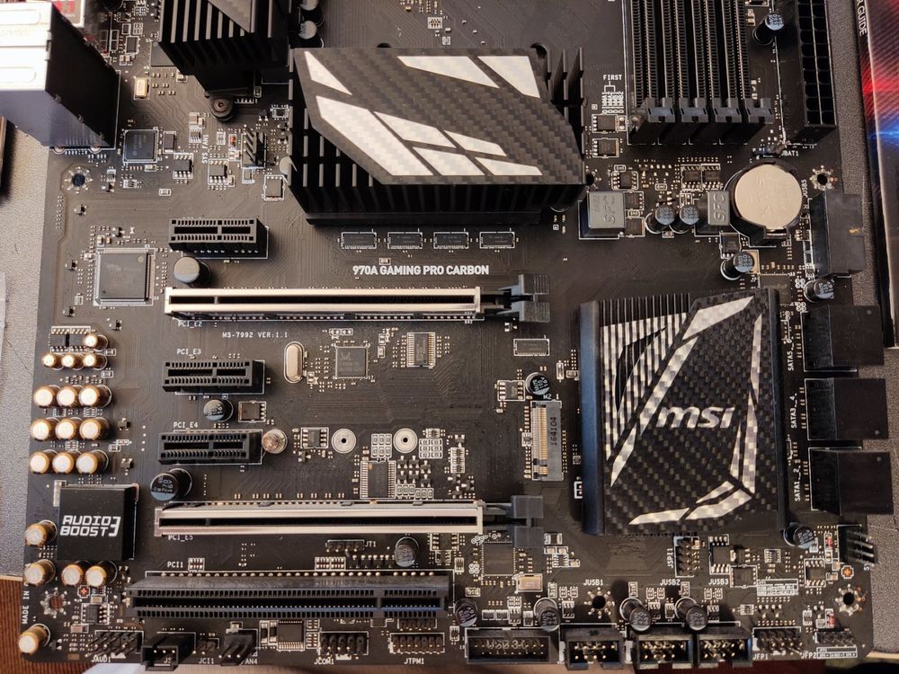 MSI 970A GAMING PRO CARBON Mainboard + AMD FX 6300 CPU (Gebraucht) in ...