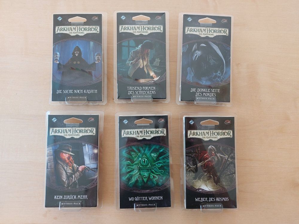 Arkham Horror - Kartenspiel: 6 Mythos Packs (Traumfresser) (Neu und ...