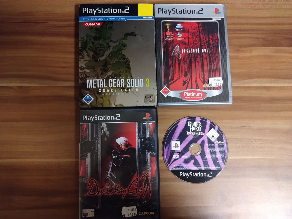 MGS 3 / Devil May Cry / Resident Evil 4 / Guitar Hero 80s (Gebraucht ...