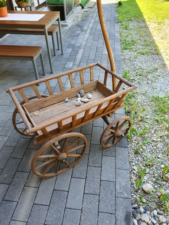 Antiker Leiterwagen, nostalgisch, Holz, Räder, Deko! (Gebraucht) in ...