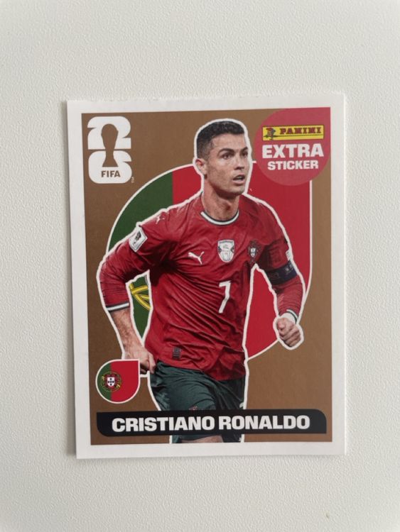 Panini Extra Sticker Cristiano Ronaldo Bronze WM 2026 (Neu (gemäss ...