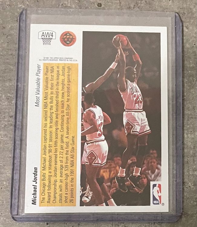 NBA Michael Jordan Award Winner Hologramm Card (Neu (gemäss ...