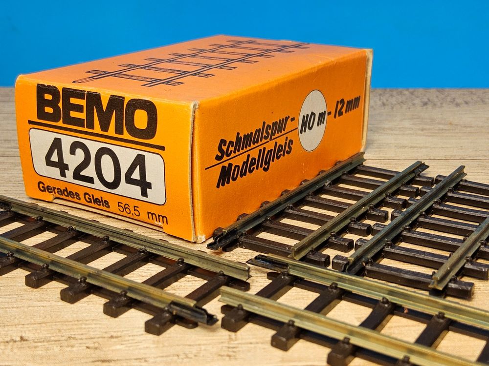 4 x Bemo 4204 __ Gerades Gleis 56,5mm __ OVP __ Spur H0m (Gebraucht) in ...