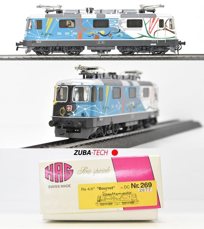 HAG 269 E-Lok Re 4/4 II "Bourret" SBB H0 GS Analog mit OVP (Gebraucht) in St. Gallen für CHF 235 ...